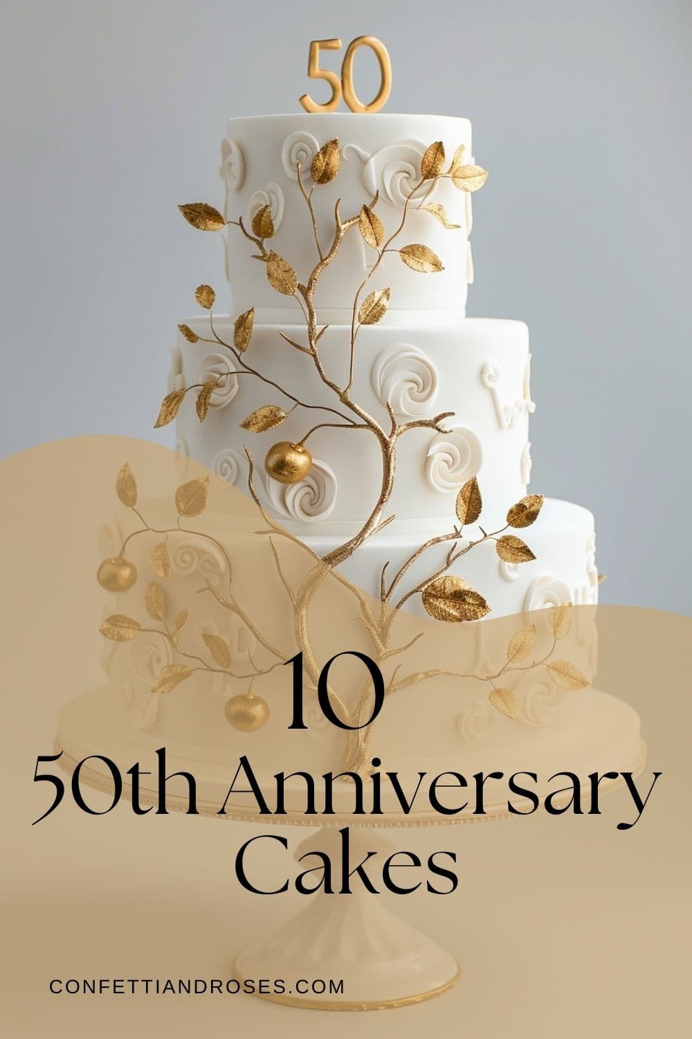 10 Timeless 50th Anniversary Cakes: Celebrating Half A Century Together ...