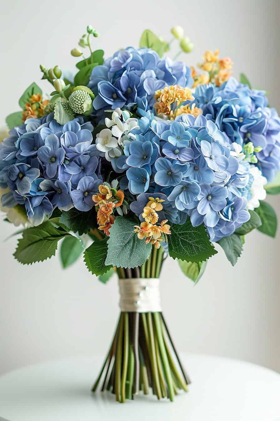Stunning Blue Hydrangeas Wedding Ideas You Will Love • Confetti & Roses