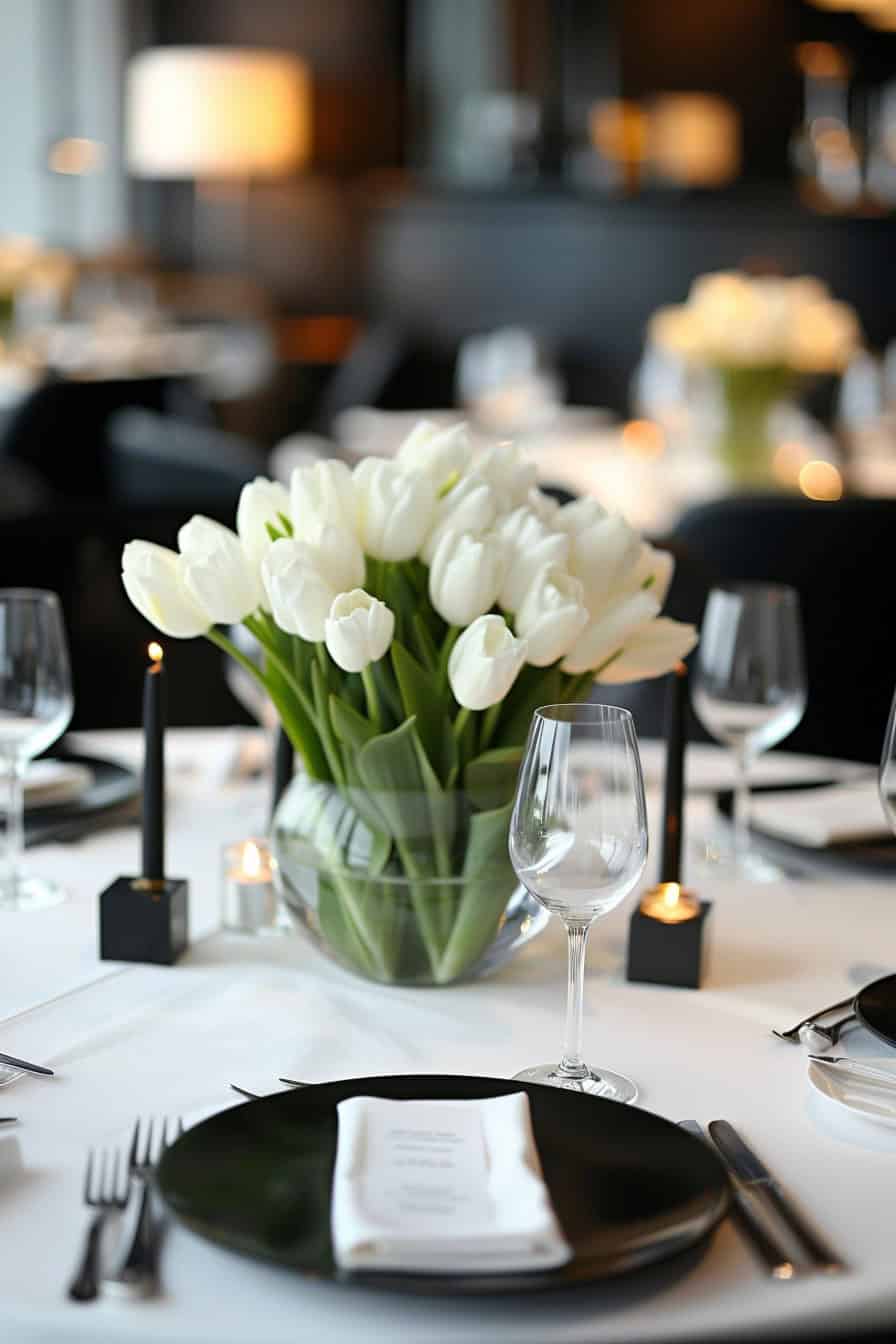 12 Timeless Black And White Table Settings For Weddings • Confetti & Roses