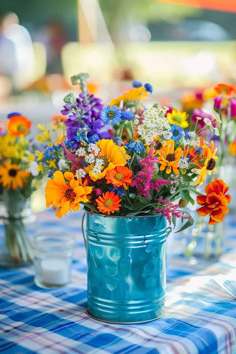 20 Beautiful Wildflower Centerpieces For Any Event • Confetti & Roses