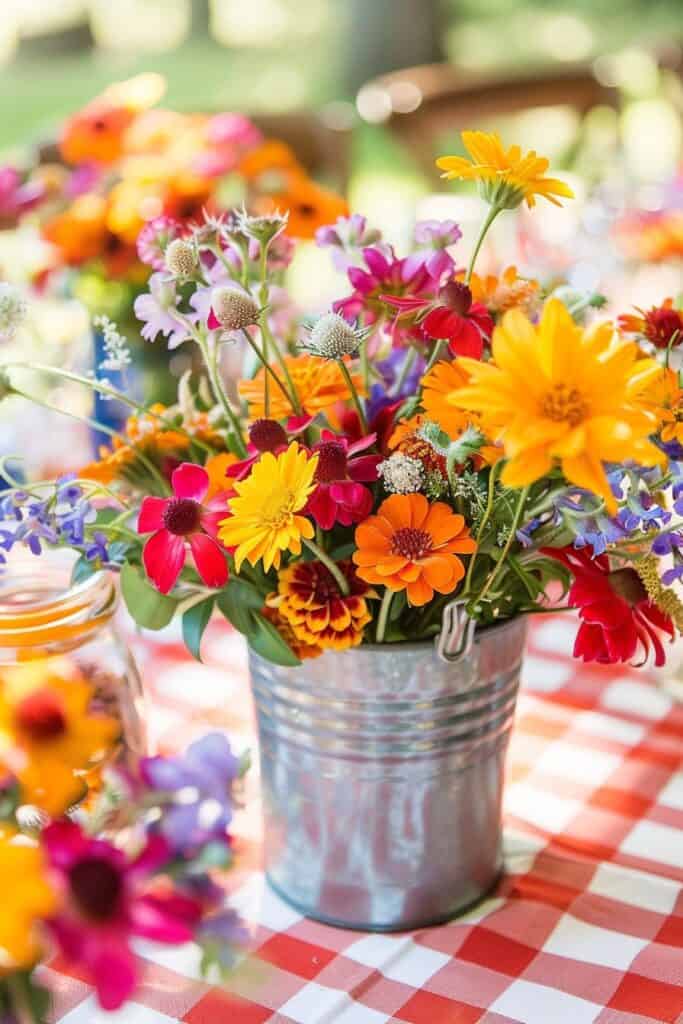 20 Beautiful Wildflower Centerpieces For Any Event • Confetti & Roses