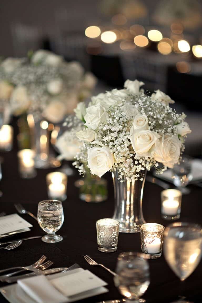 12 Timeless Black And White Table Settings For Weddings • Confetti & Roses