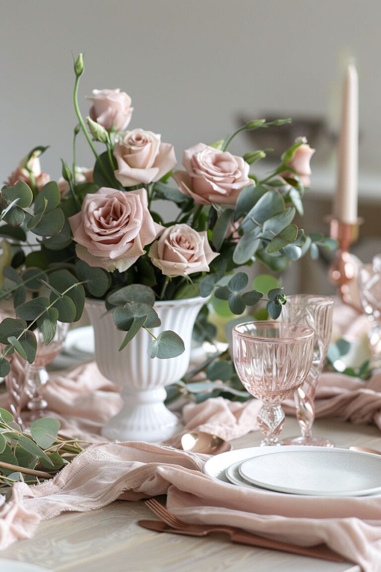 12 Beautiful Eucalyptus Centerpieces For Your Big Day • Confetti & Roses