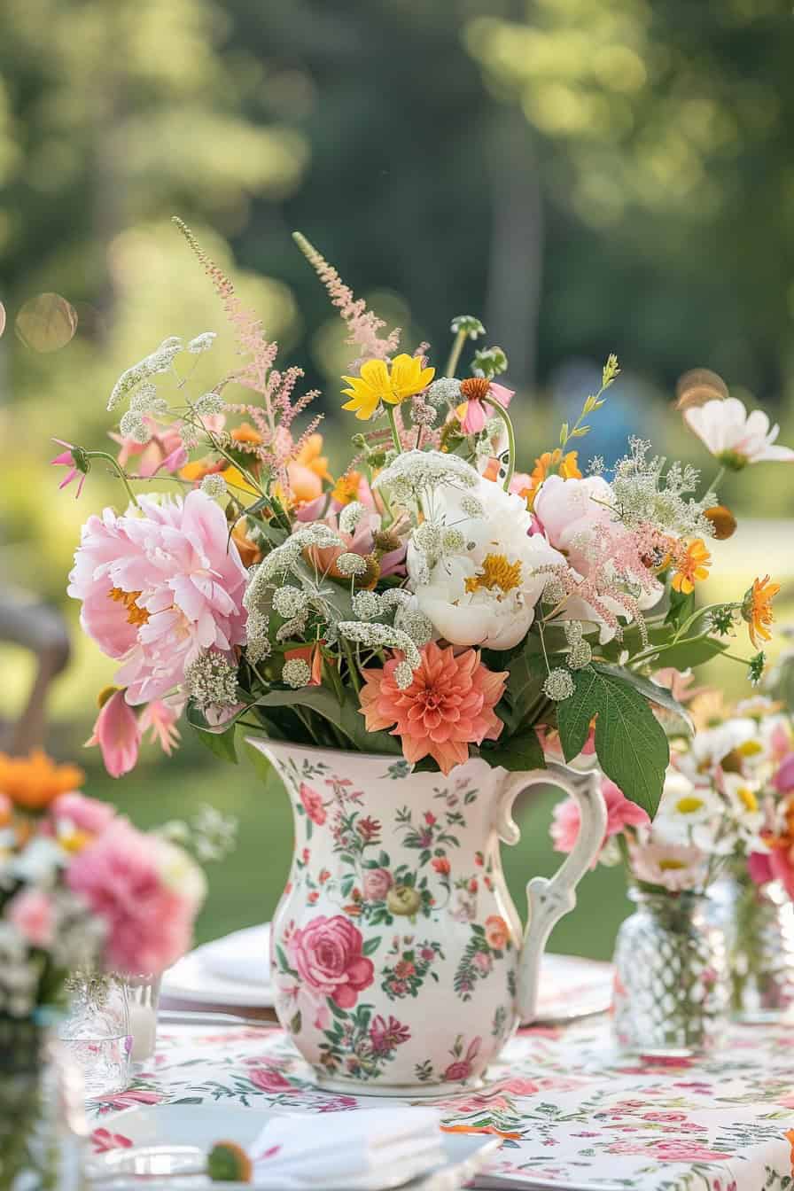 20 Beautiful Wildflower Centerpieces For Any Event • Confetti & Roses