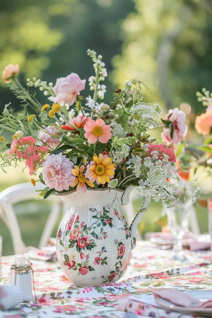 20 Beautiful Wildflower Centerpieces For Any Event • Confetti & Roses