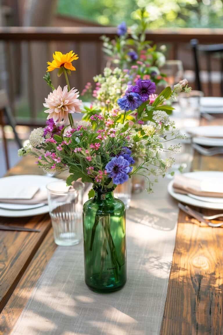 20 Beautiful Wildflower Centerpieces For Any Event • Confetti & Roses