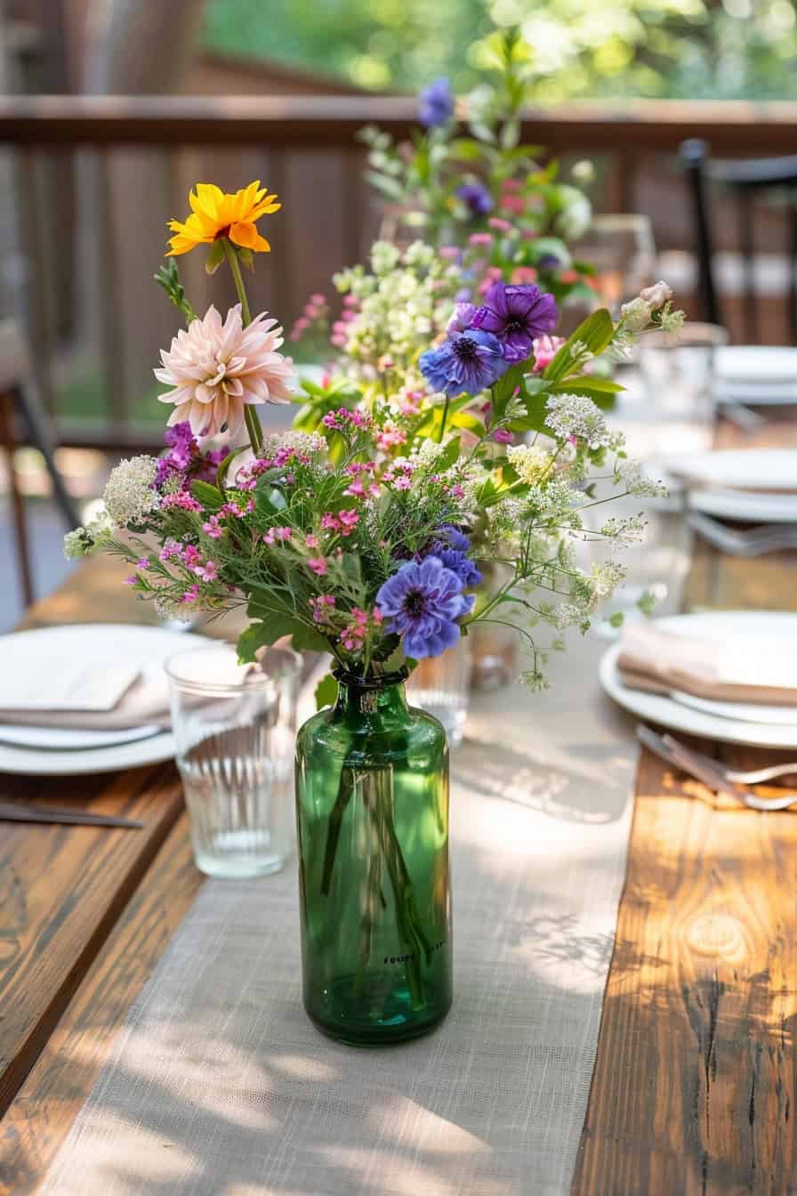 20 Beautiful Wildflower Centerpieces For Any Event • Confetti & Roses