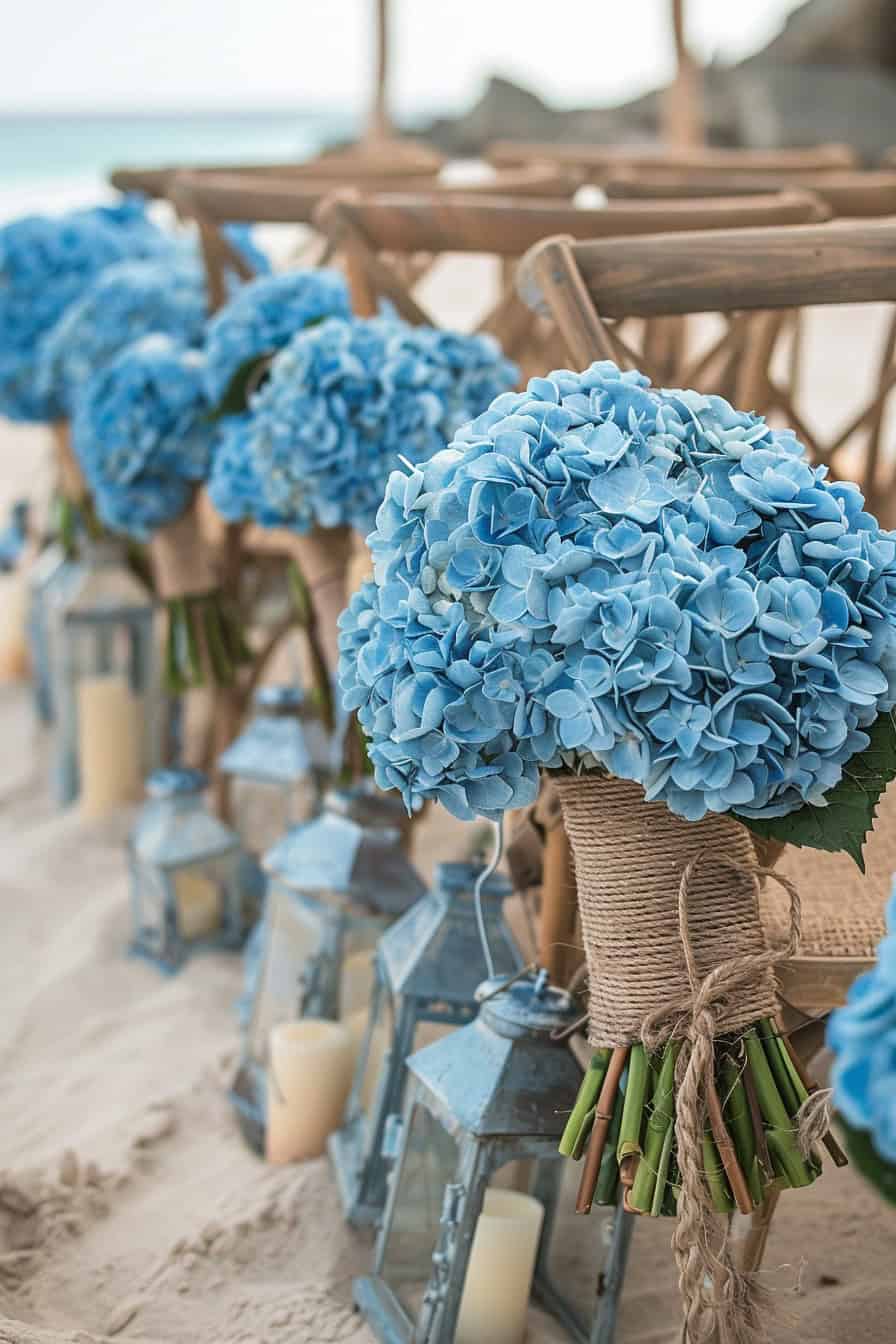 Stunning Blue Hydrangeas Wedding Ideas You Will Love • Confetti & Roses