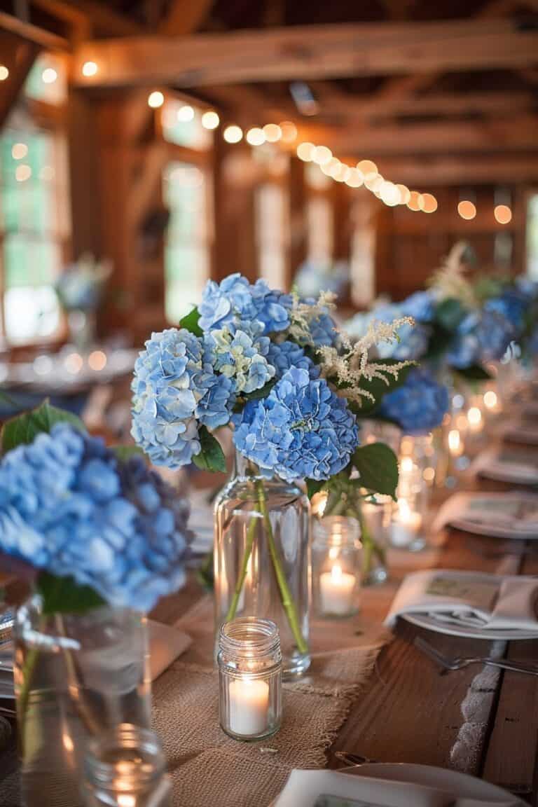 Stunning Blue Hydrangeas Wedding Ideas You Will Love • Confetti & Roses