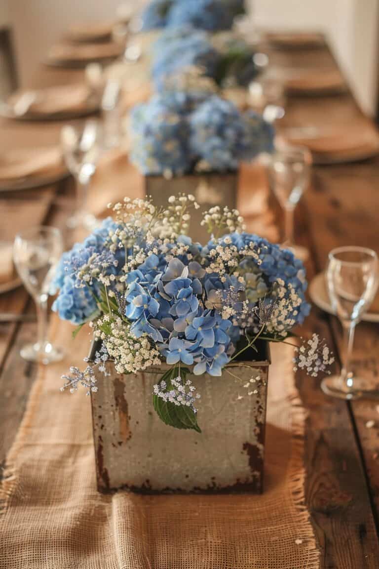 17 Enchanting Hydrangea Centerpieces • Confetti & Roses