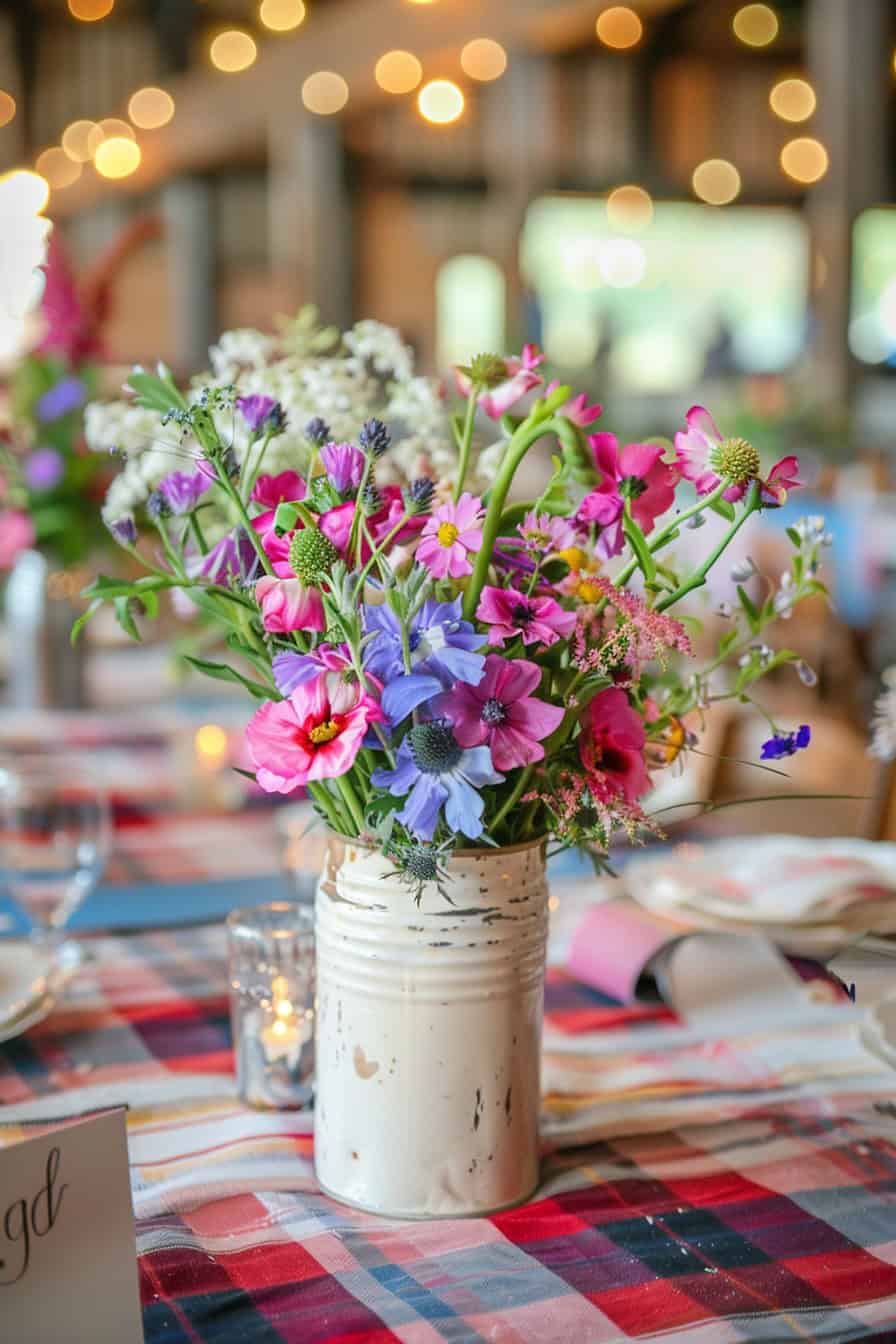 20 Beautiful Wildflower Centerpieces For Any Event • Confetti & Roses