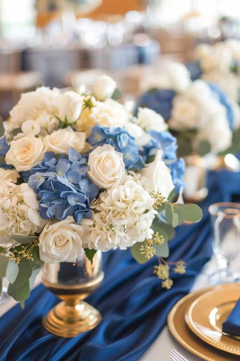 20 Royal Blue Centerpieces For Weddings • Confetti & Roses