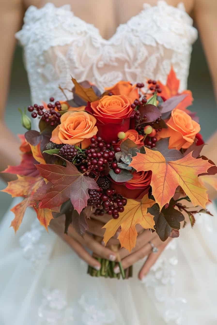 Autumn Bliss: 22 Gorgeous Fall Wedding Bouquets • Confetti & Roses