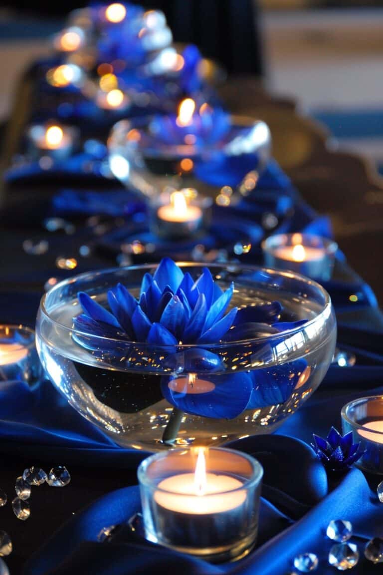 20 Royal Blue Centerpieces For Weddings • Confetti & Roses