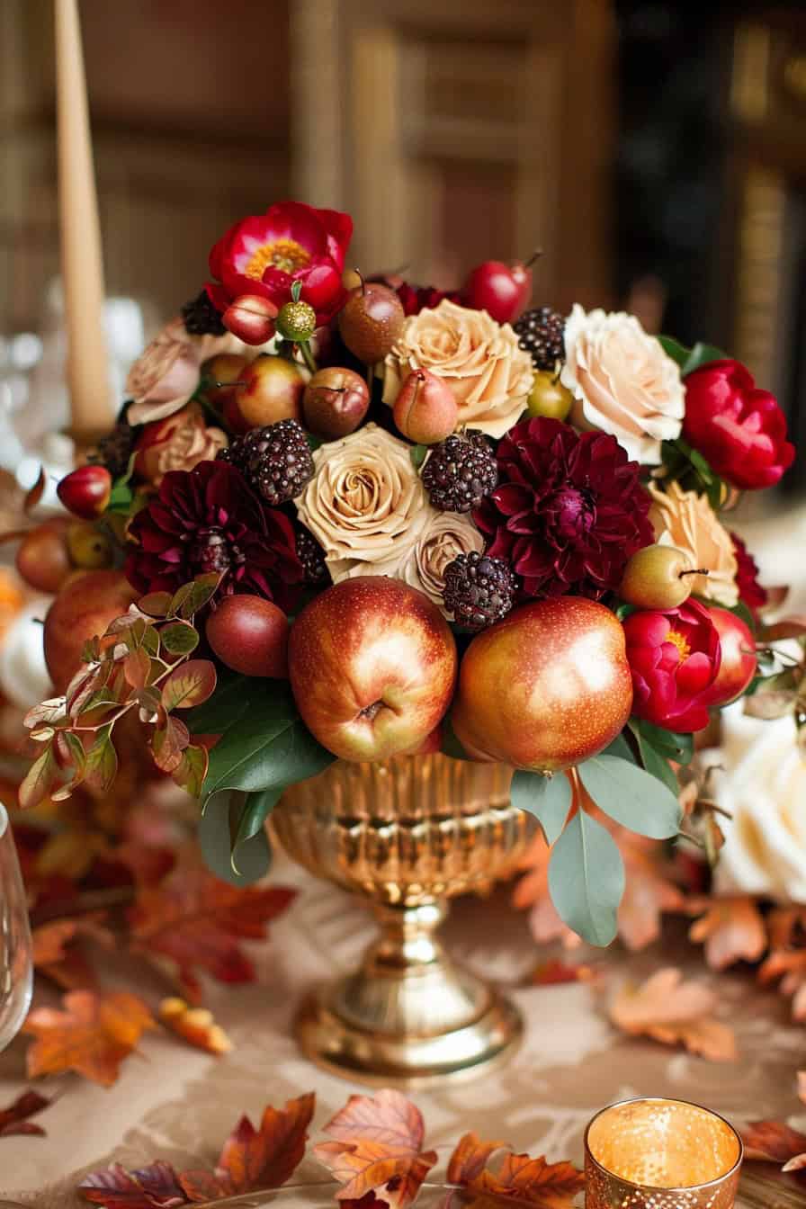 Autumn Elegance: Breathtaking Fall Wedding Centerpieces • Confetti & Roses