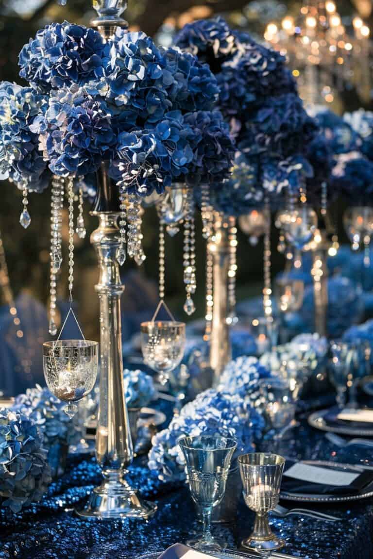 20 Royal Blue Centerpieces For Weddings • Confetti & Roses