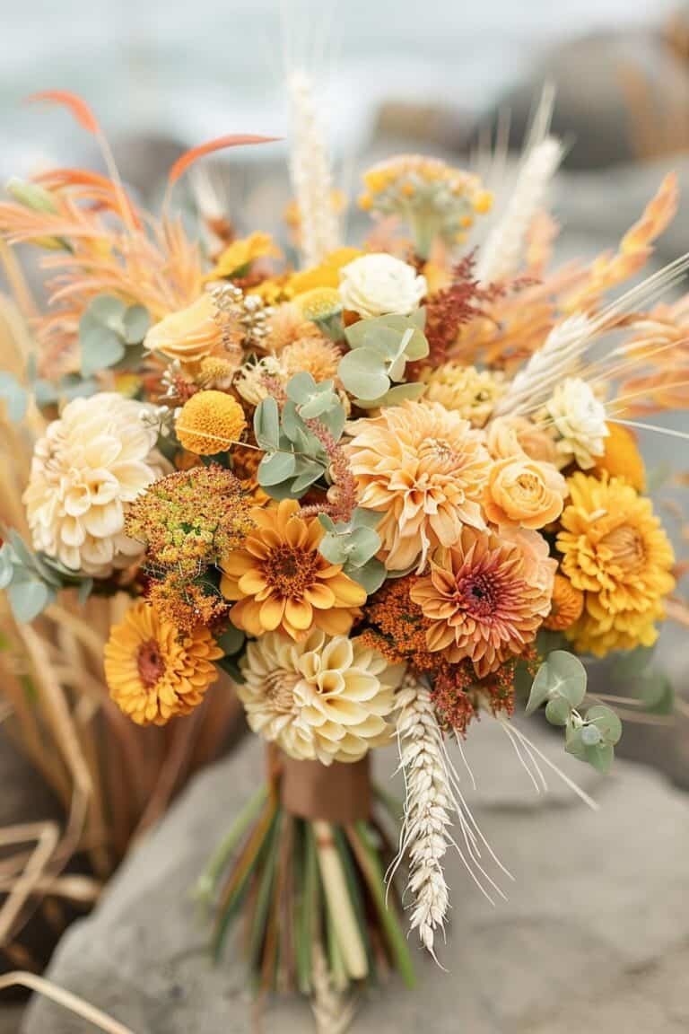 Autumn Bliss: 22 Gorgeous Fall Wedding Bouquets • Confetti & Roses