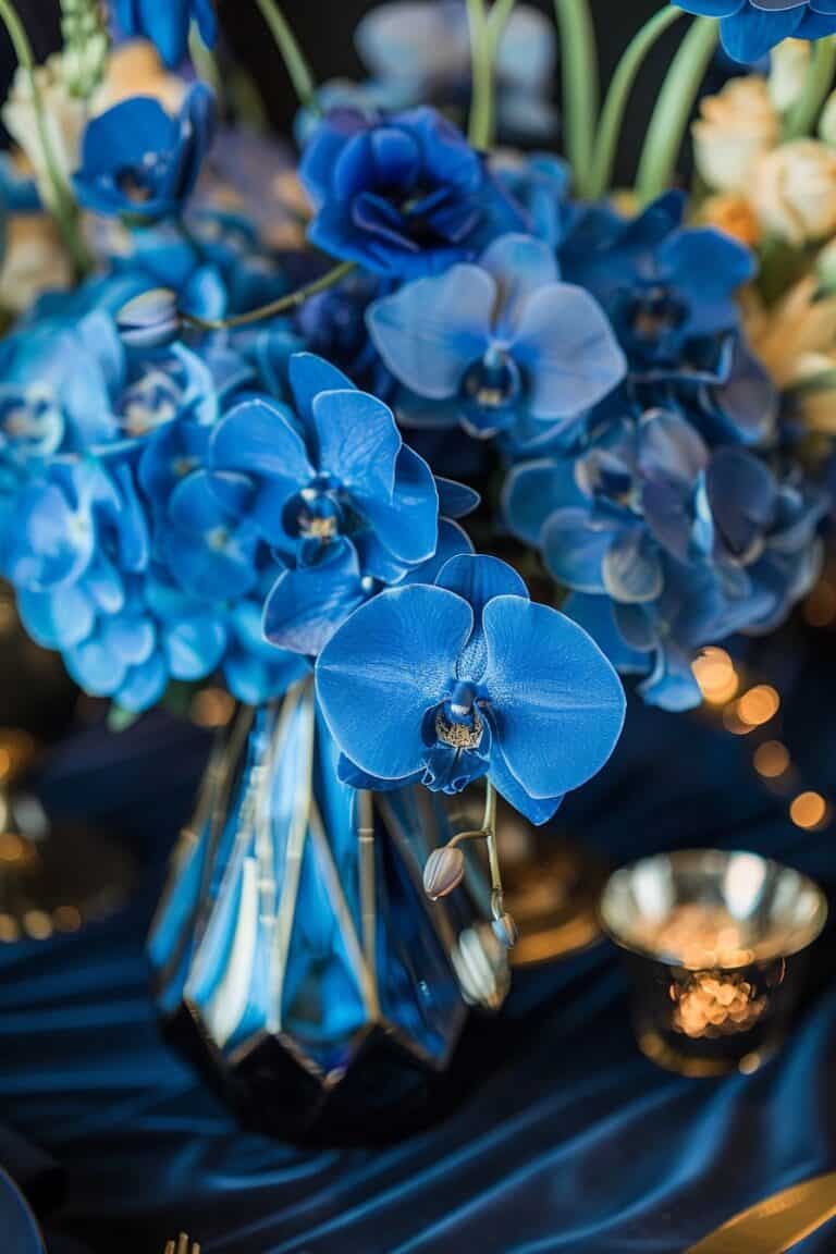 20 Royal Blue Centerpieces For Weddings • Confetti & Roses