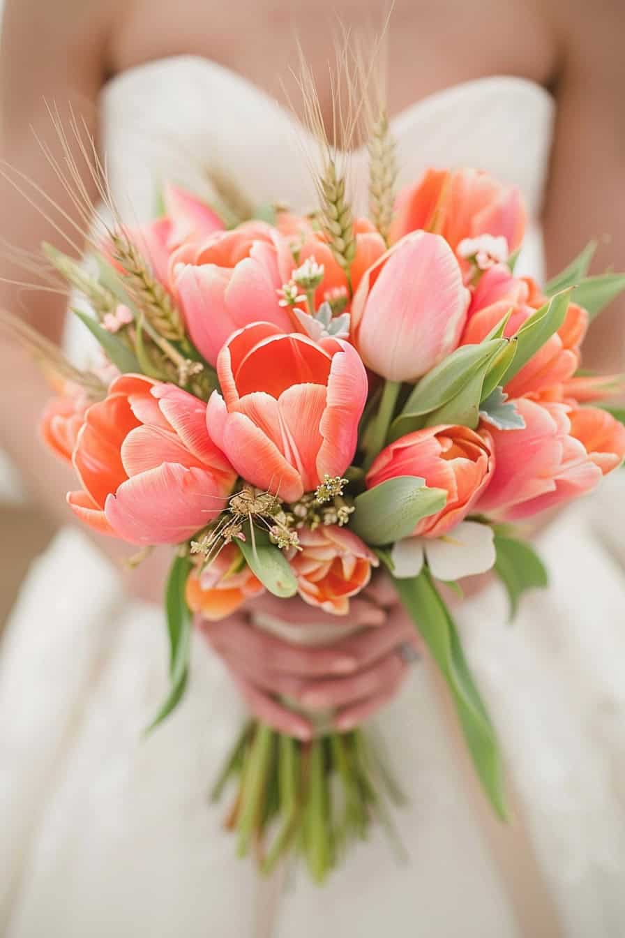 15 Beautiful Tulip Bouquets For Your Big Day • Confetti & Roses