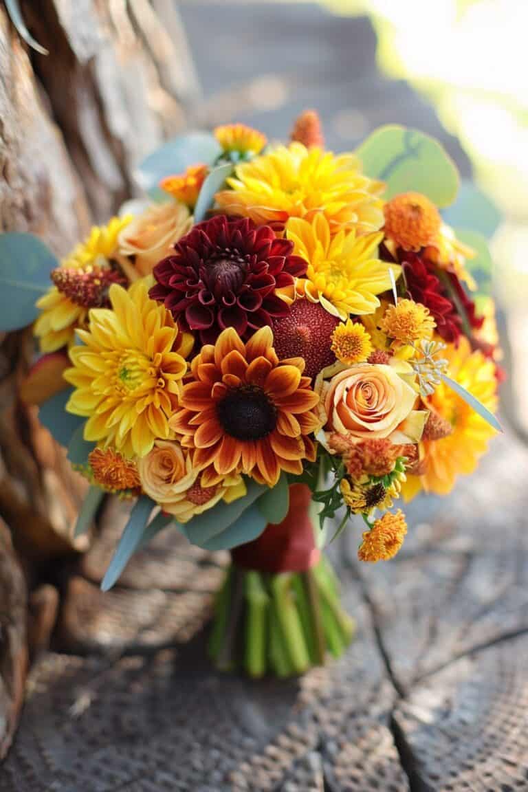 Autumn Bliss: 22 Gorgeous Fall Wedding Bouquets • Confetti & Roses