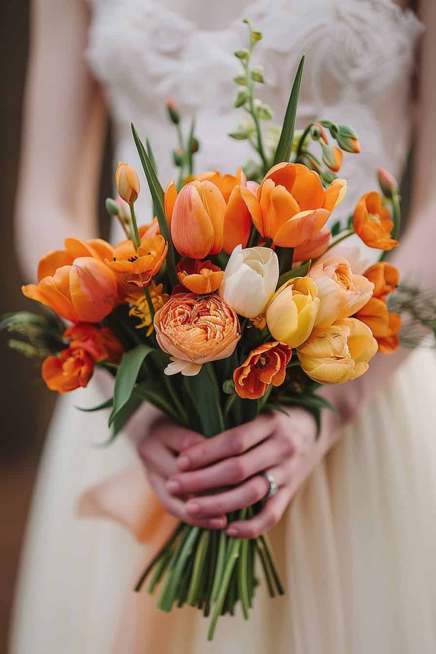 15 Beautiful Tulip Bouquets For Your Big Day • Confetti & Roses