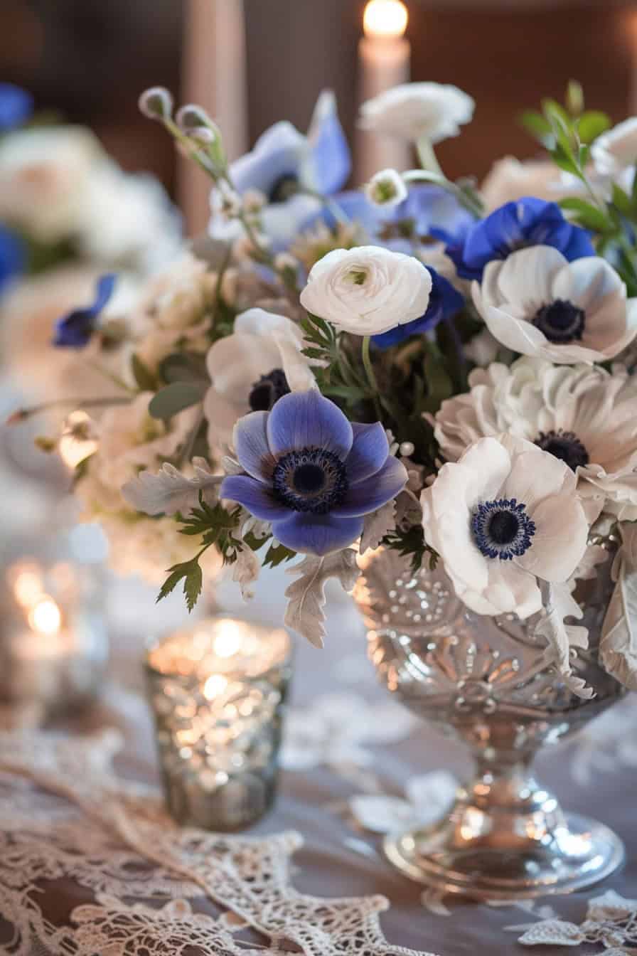 20 Royal Blue Centerpieces For Weddings • Confetti & Roses