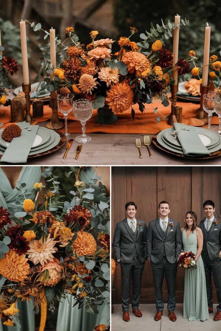 12 Fall Wedding Color Palettes For Future Brides • Confetti & Roses