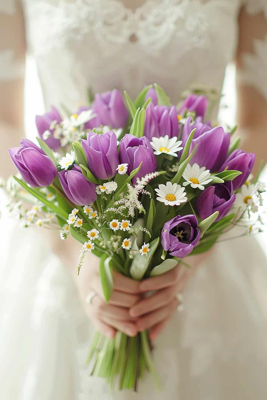 15 Beautiful Tulip Bouquets For Your Big Day • Confetti & Roses