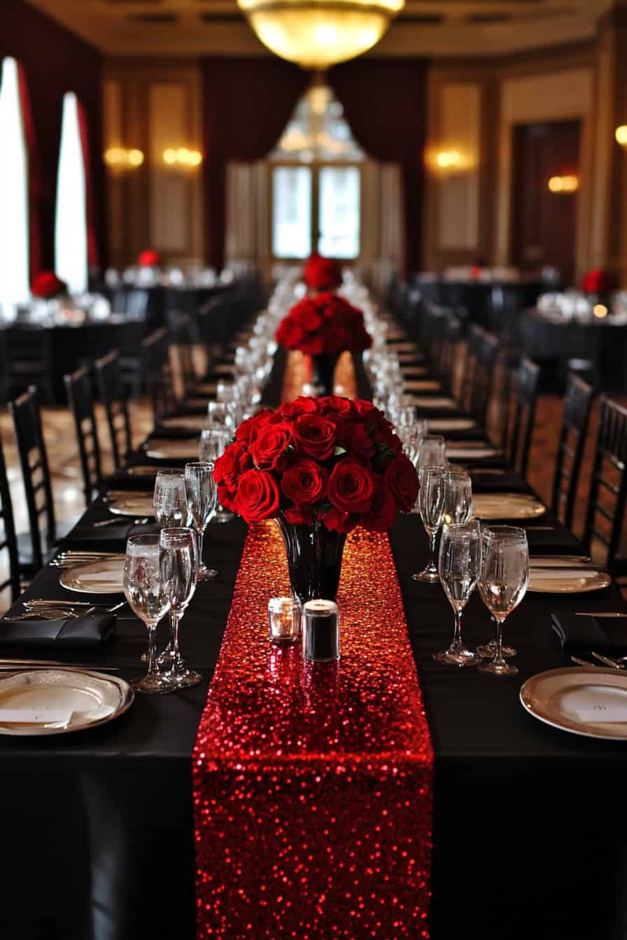 Embracing Elegance: 25 Stunning Ideas For A Black And Red Wedding ...