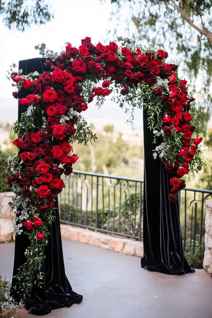 Embracing Elegance: 25 Stunning Ideas For A Black And Red Wedding ...