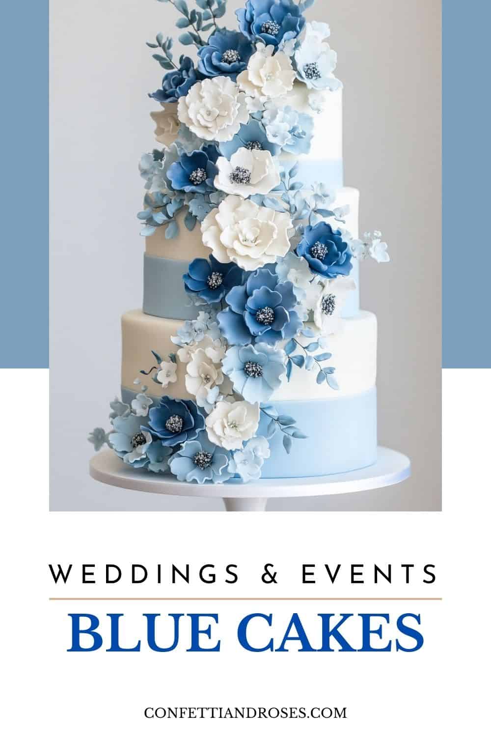 Discover Your Dream Blue Wedding Cake: 24 Stunning Designs • Confetti ...