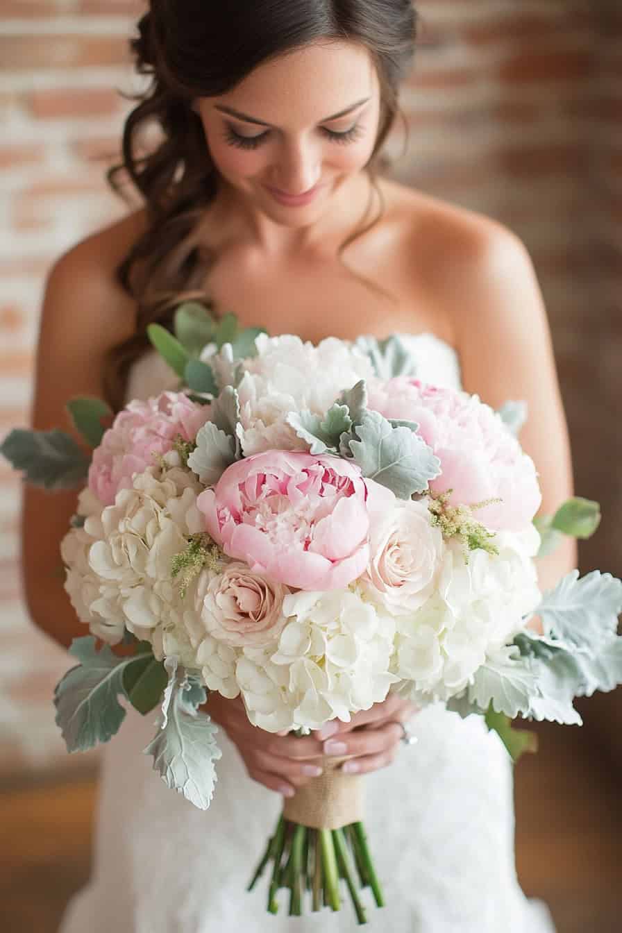 24 Beautiful Hydrangea Bouquets For Your Big Day • Confetti & Roses