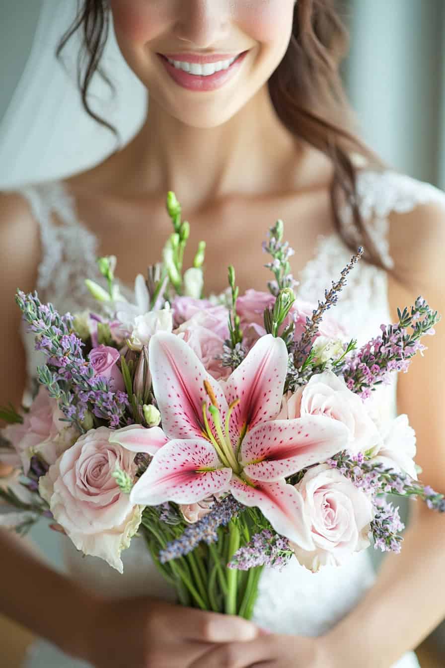 30 Beautiful Lily Bouquets For Your Big Day • Confetti & Roses