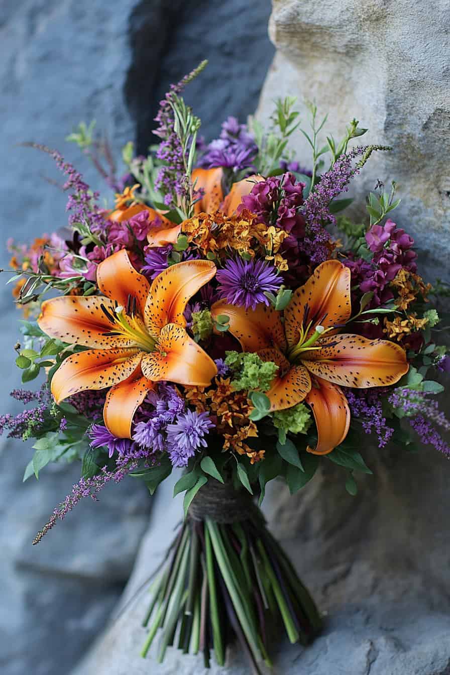 30 Beautiful Lily Bouquets For Your Big Day • Confetti & Roses