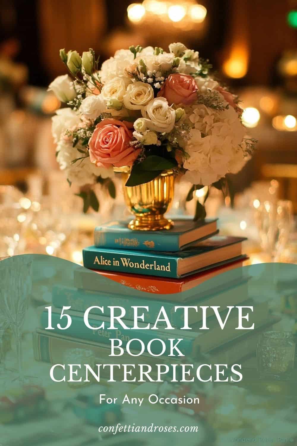 15 Creative Ideas For Book Centerpieces At Weddings And Events ...