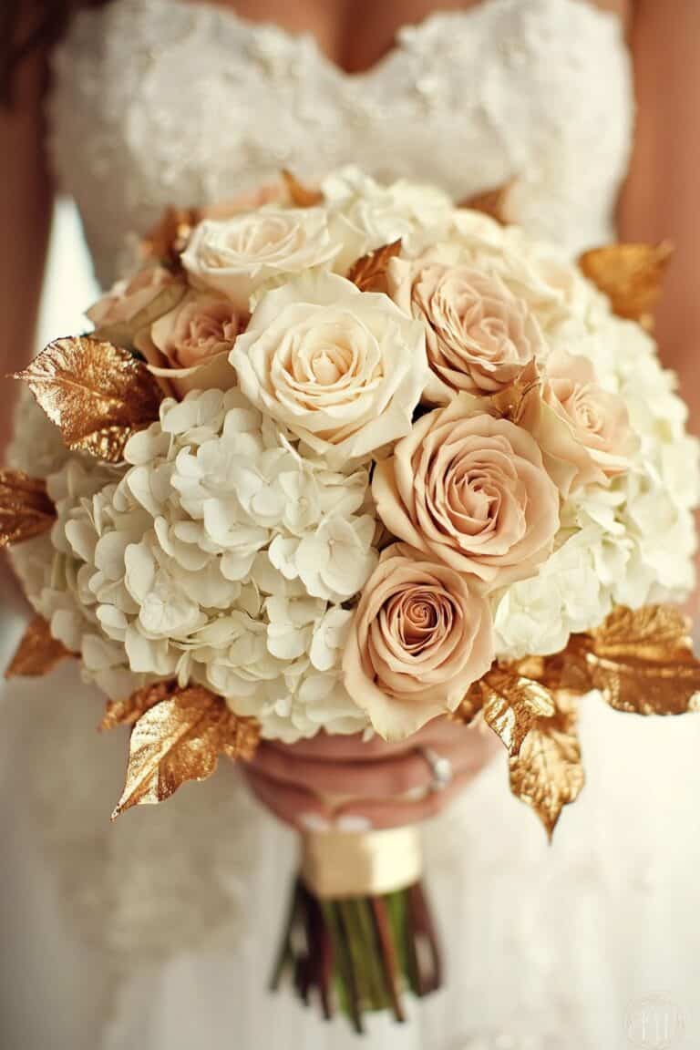 24 Beautiful Hydrangea Bouquets For Your Big Day • Confetti & Roses
