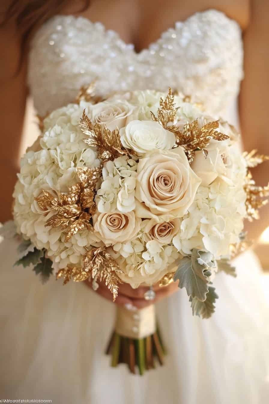 24 Beautiful Hydrangea Bouquets For Your Big Day • Confetti & Roses
