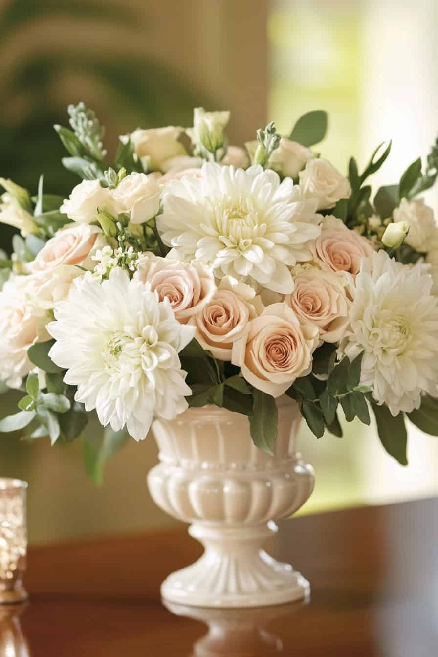 12 Beautiful Mum Centerpieces For Your Wedding • Confetti & Roses