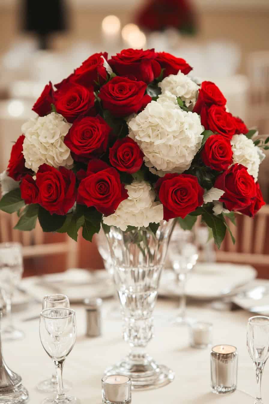 17 Fall Red Roses Centerpieces For Your Dream Wedding • Confetti & Roses
