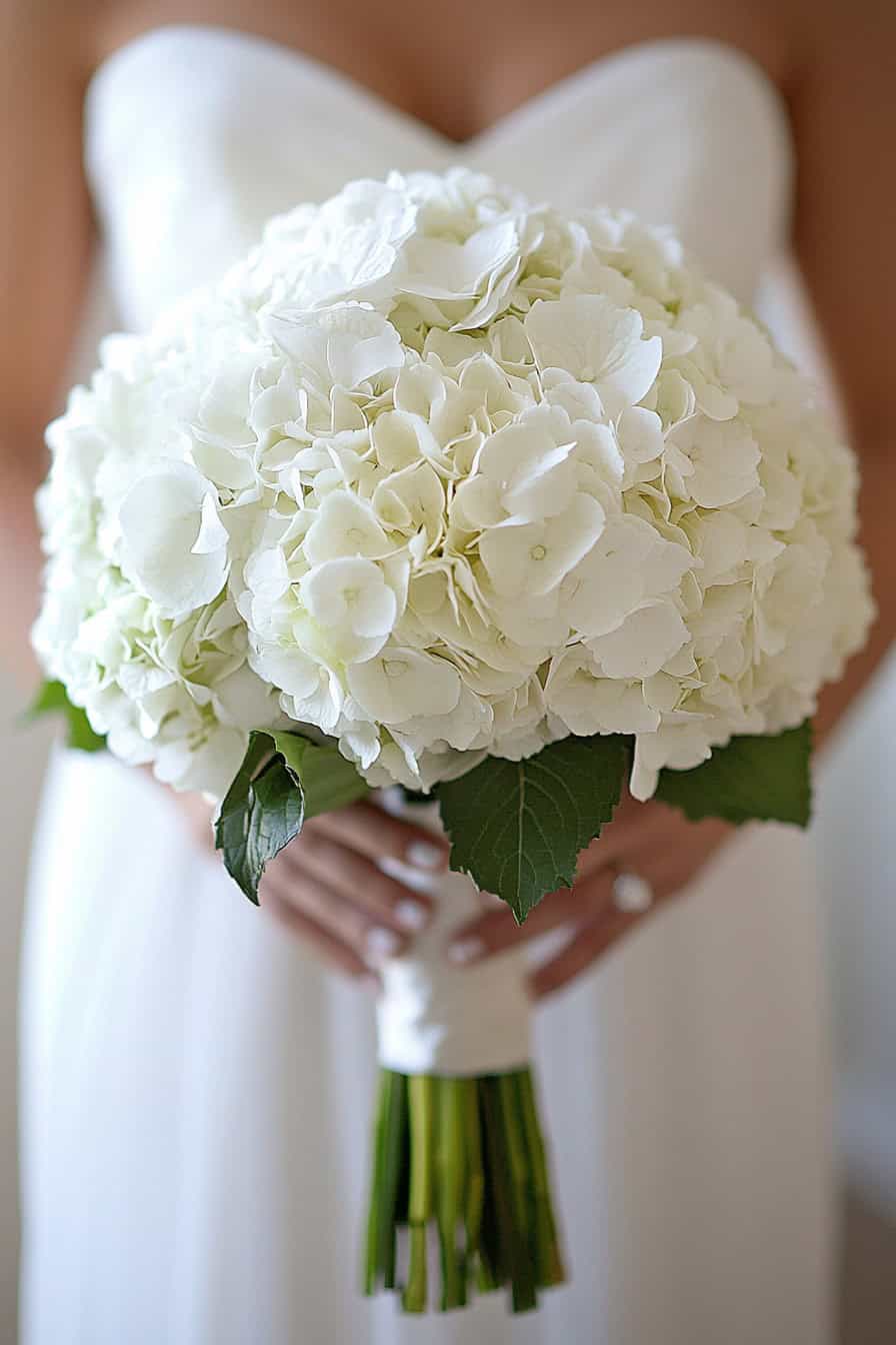 24 Beautiful Hydrangea Bouquets For Your Big Day • Confetti & Roses