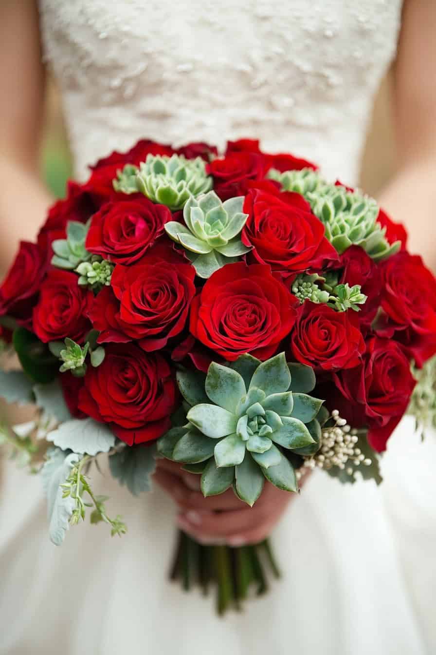 20 Timeless Red Rose Wedding Bouquets • Confetti & Roses