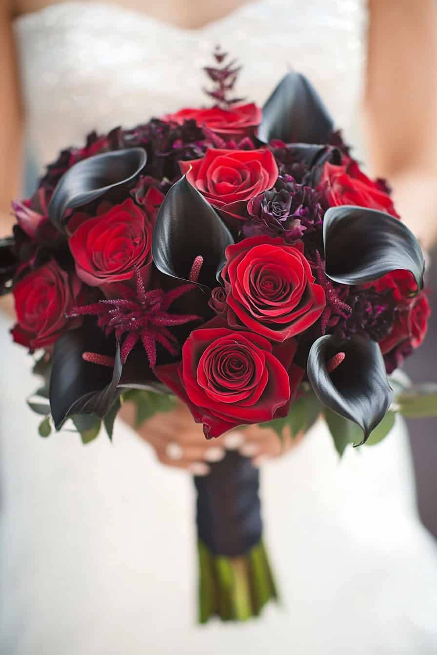 Embracing Elegance: 25 Stunning Ideas For A Black And Red Wedding ...