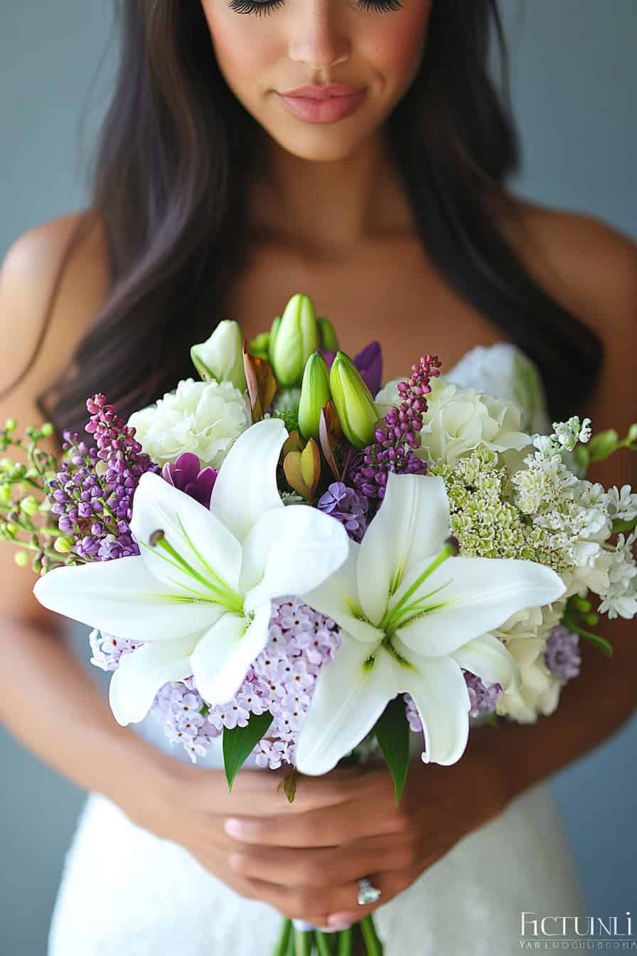 30 Beautiful Lily Bouquets For Your Big Day • Confetti & Roses