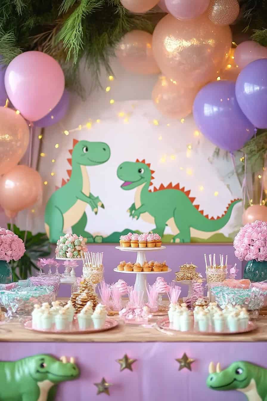 Pink Dinosaur Party Magic 14 Girly Party Ideas Your Little Girl ...