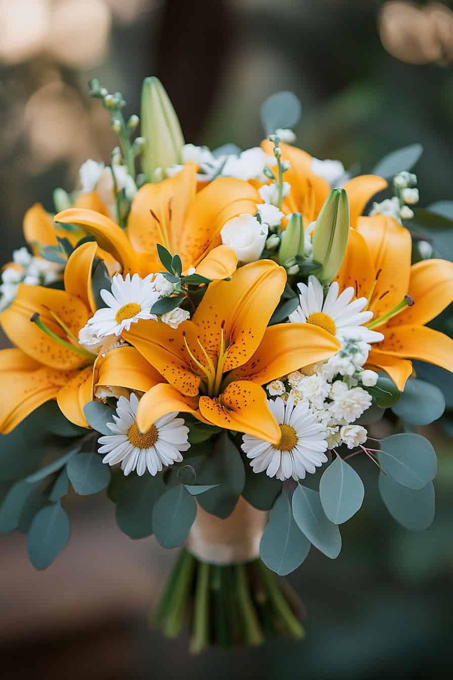 30 Beautiful Lily Bouquets For Your Big Day • Confetti & Roses