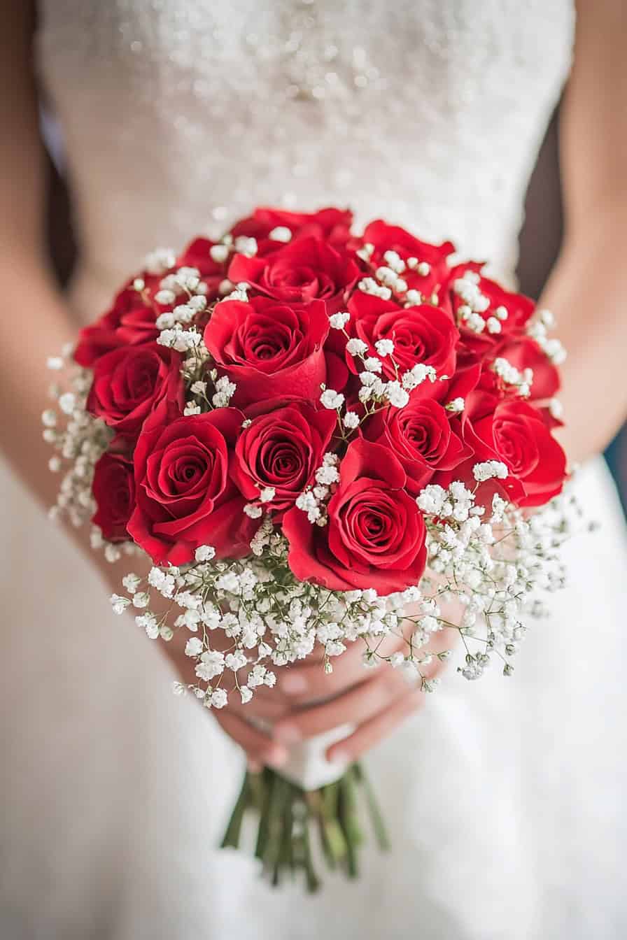 20 Timeless Red Rose Wedding Bouquets • Confetti & Roses