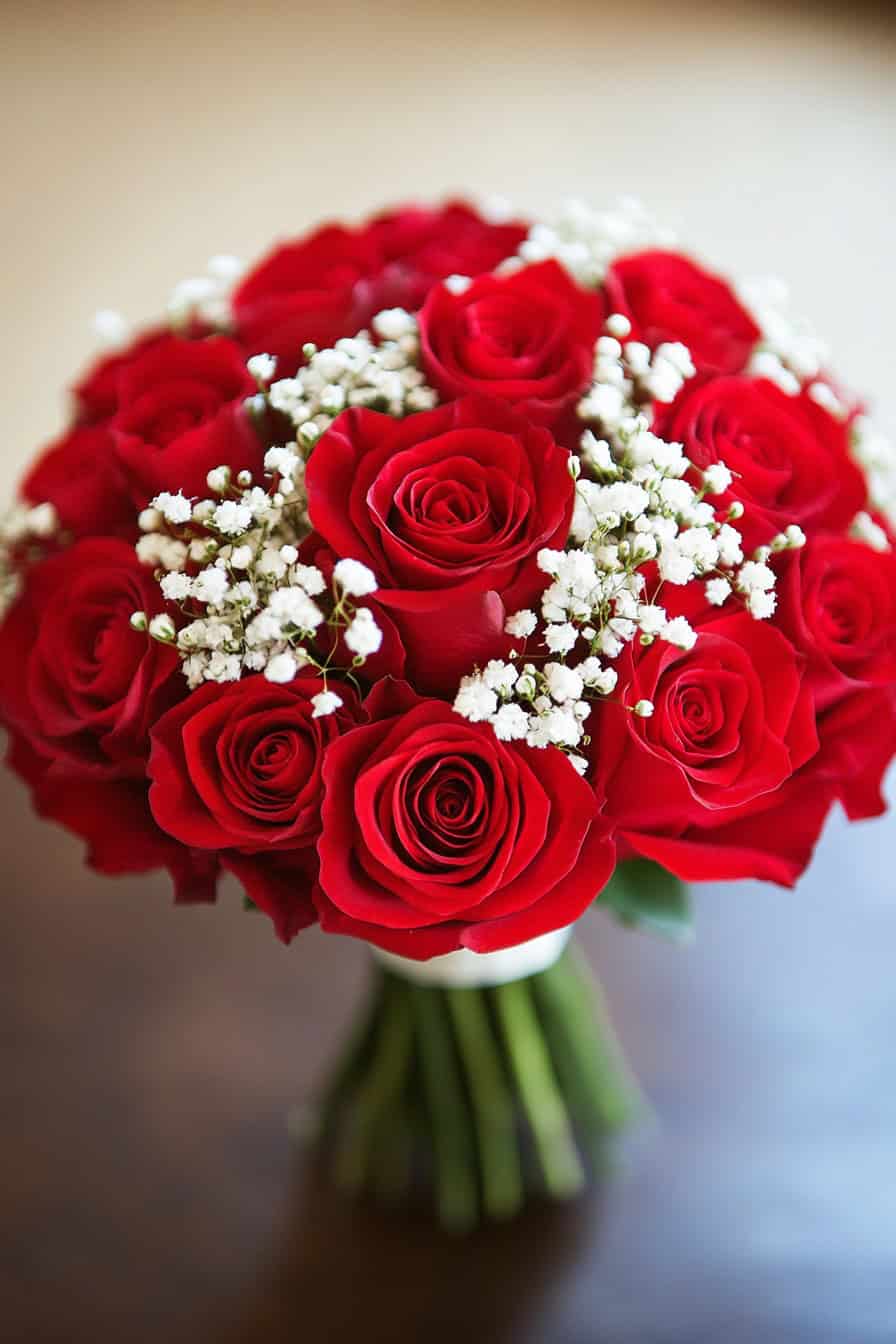 20 Timeless Red Rose Wedding Bouquets • Confetti & Roses