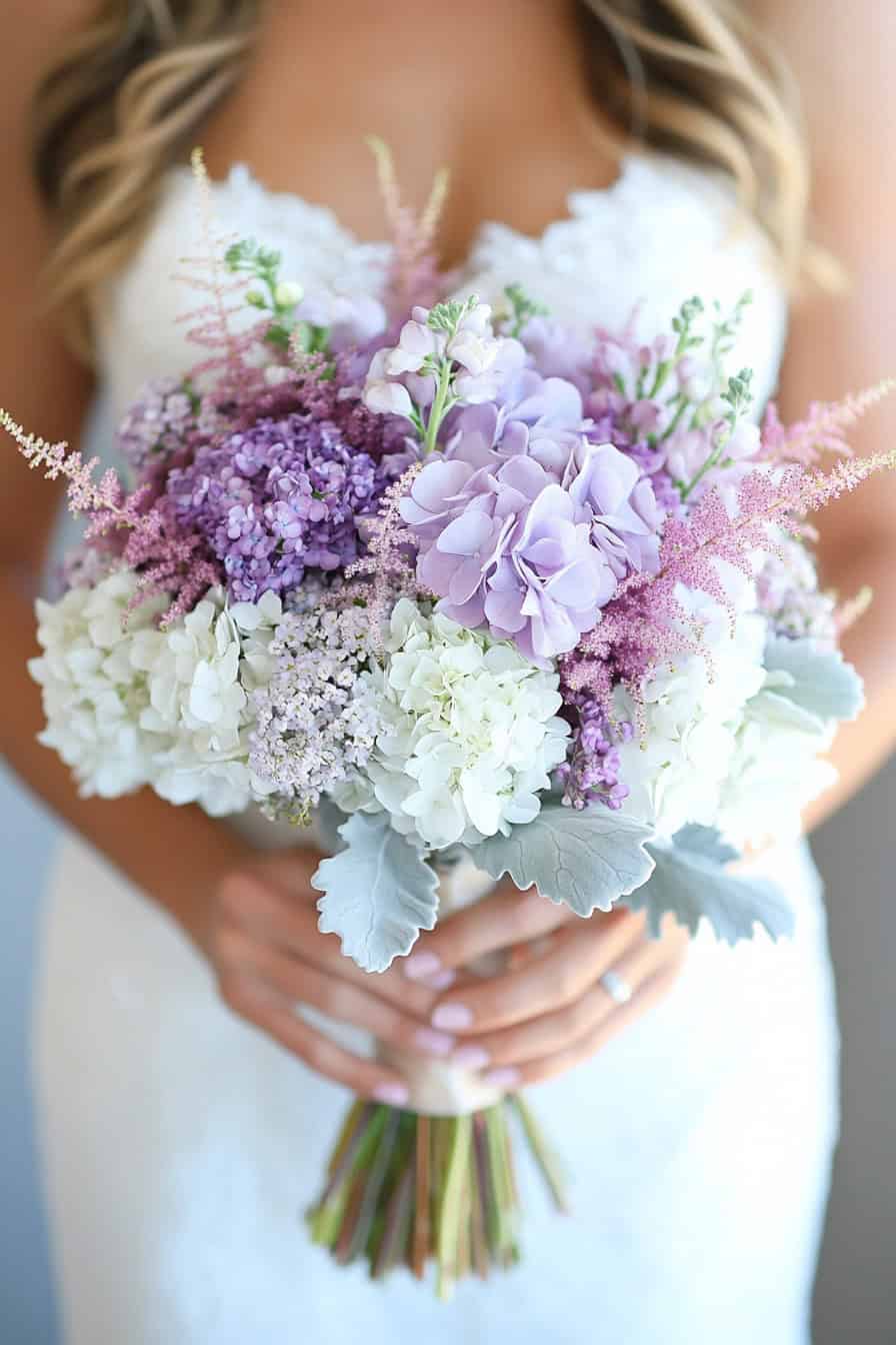 24 Beautiful Hydrangea Bouquets For Your Big Day • Confetti & Roses