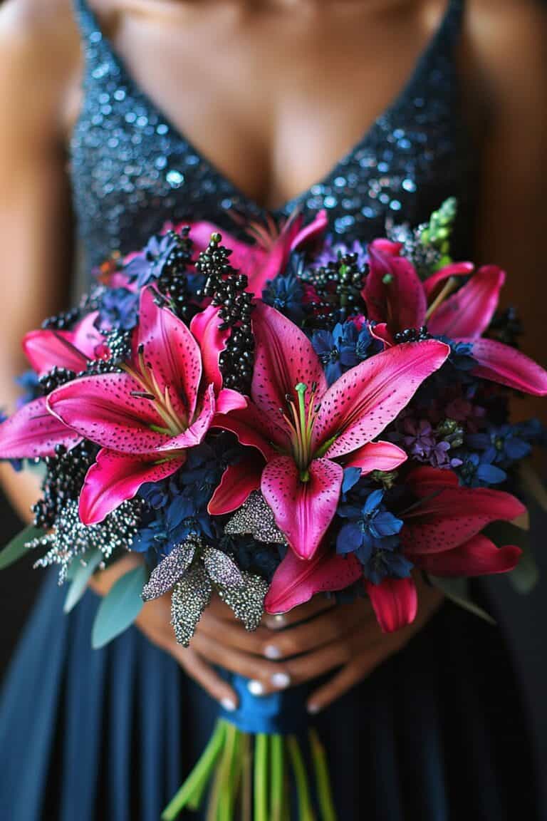 30 Beautiful Lily Bouquets For Your Big Day • Confetti & Roses