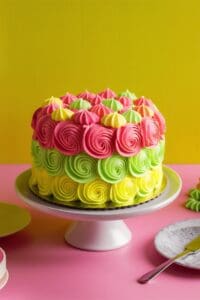 18 Creative Neon Cake Ideas For Your Next Party • Confetti & Roses